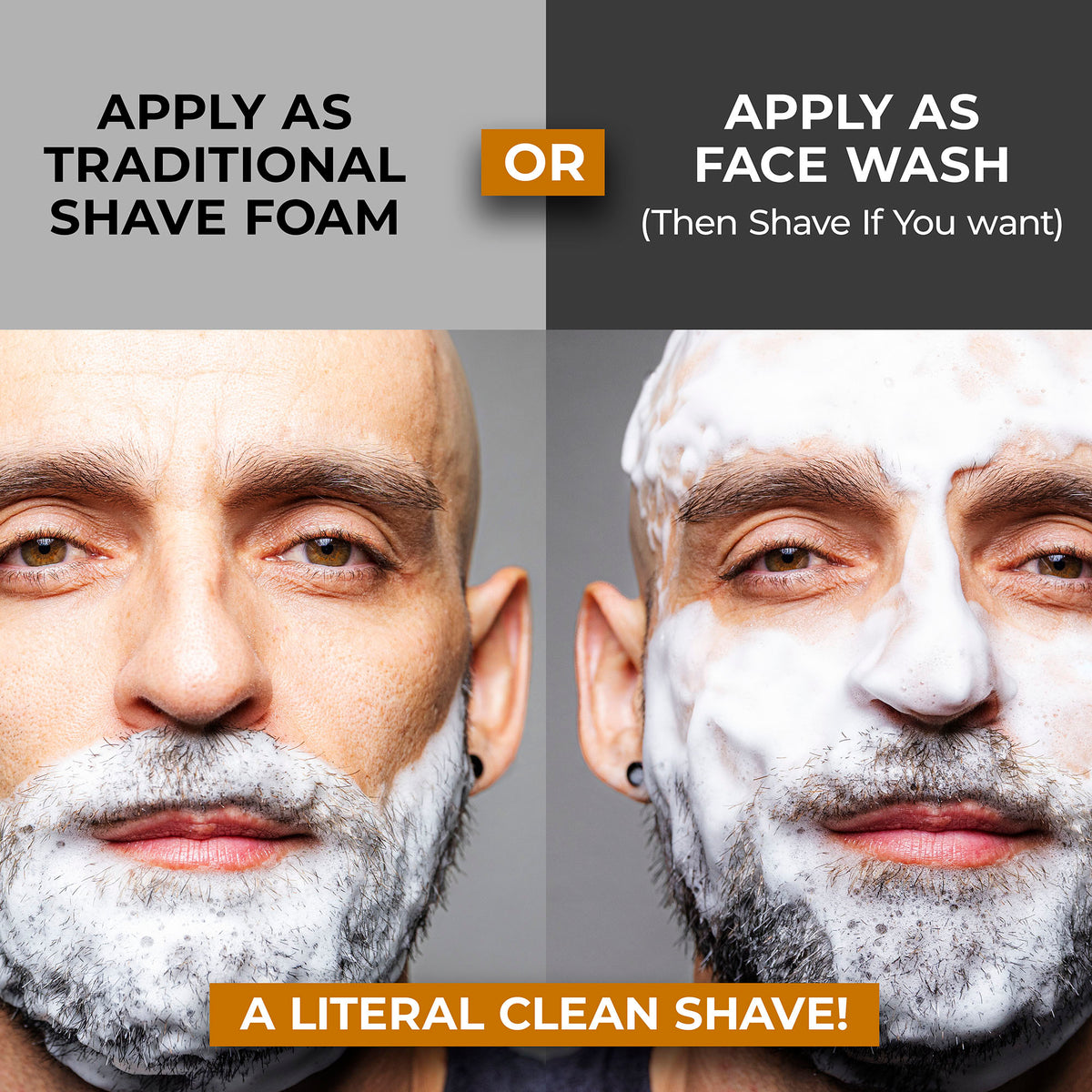 BioNutrient 2-in-1 Shave Foam + Face Wash | Blackwood For Men